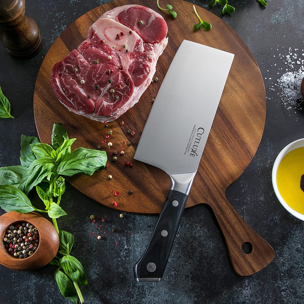 CUTLUXE 7" Cleaver Knife, Meat Cleaver Knife – Artisan Series